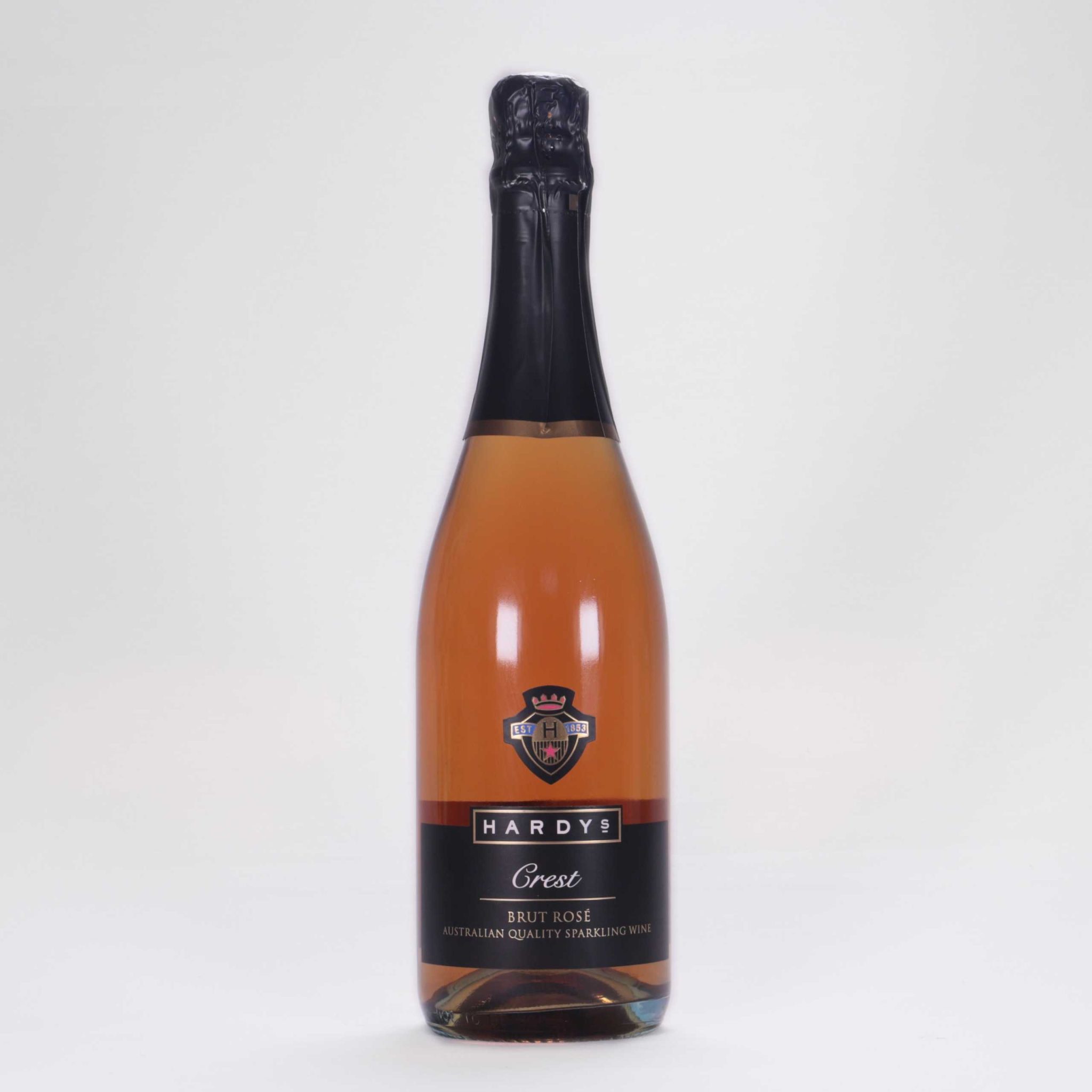 Hardys Crest Brut Sparkling Rose Wine 75cl - Wine Art Westbourne